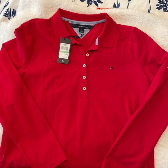 Tommy Hilfiger | Tops | Red Tommy Hilfiger Tshirt | Poshmark